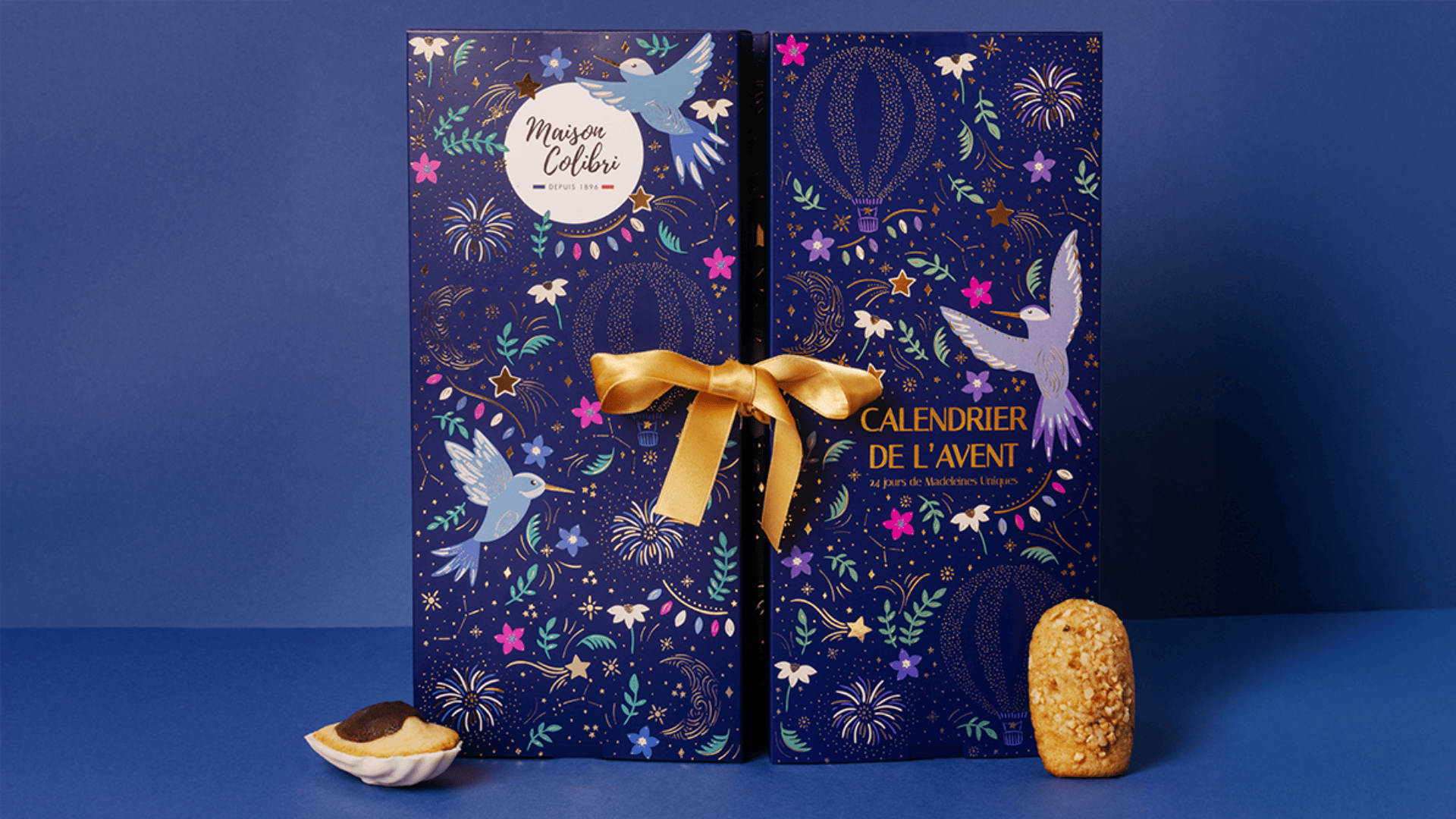 Calendrier de l'Avent de madeleines gourmand par Maison Colibri